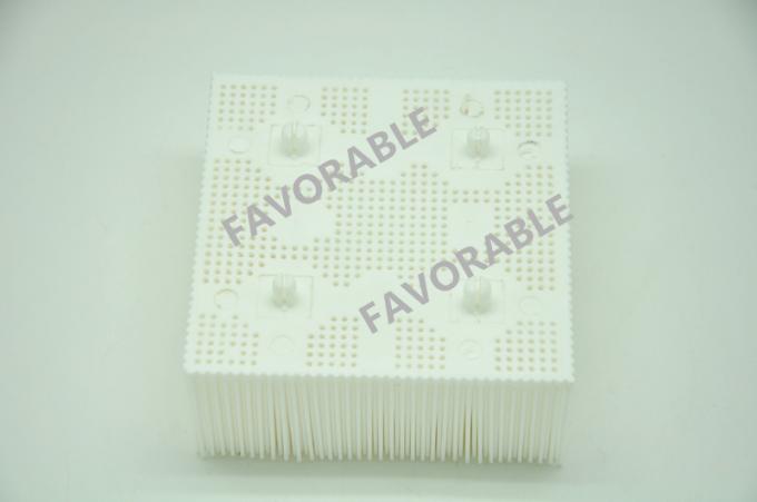 Bristle Blocks Brushes 1.6" Poly - ROUND FOOT - White PP / NYLON For ...
