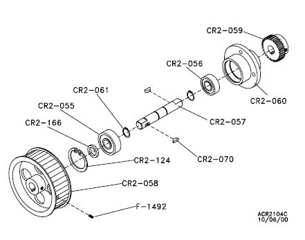 Dcs1500 2500 Hub X Axis Drive Assy For Dcs Cuting Machine Pn A - Cr2 - 104