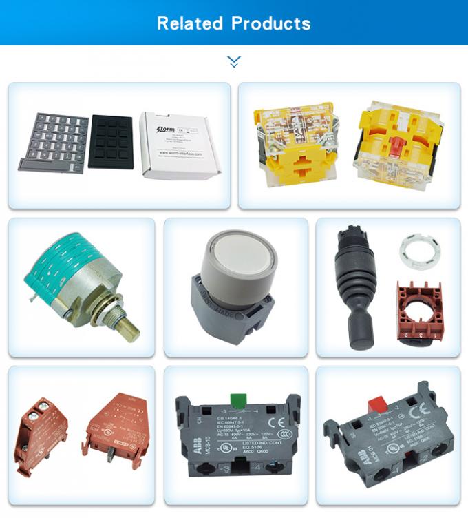 Switch Abb#MCB01 , NC Contact Block For Auto Cutter GTXL 925500594 Machine